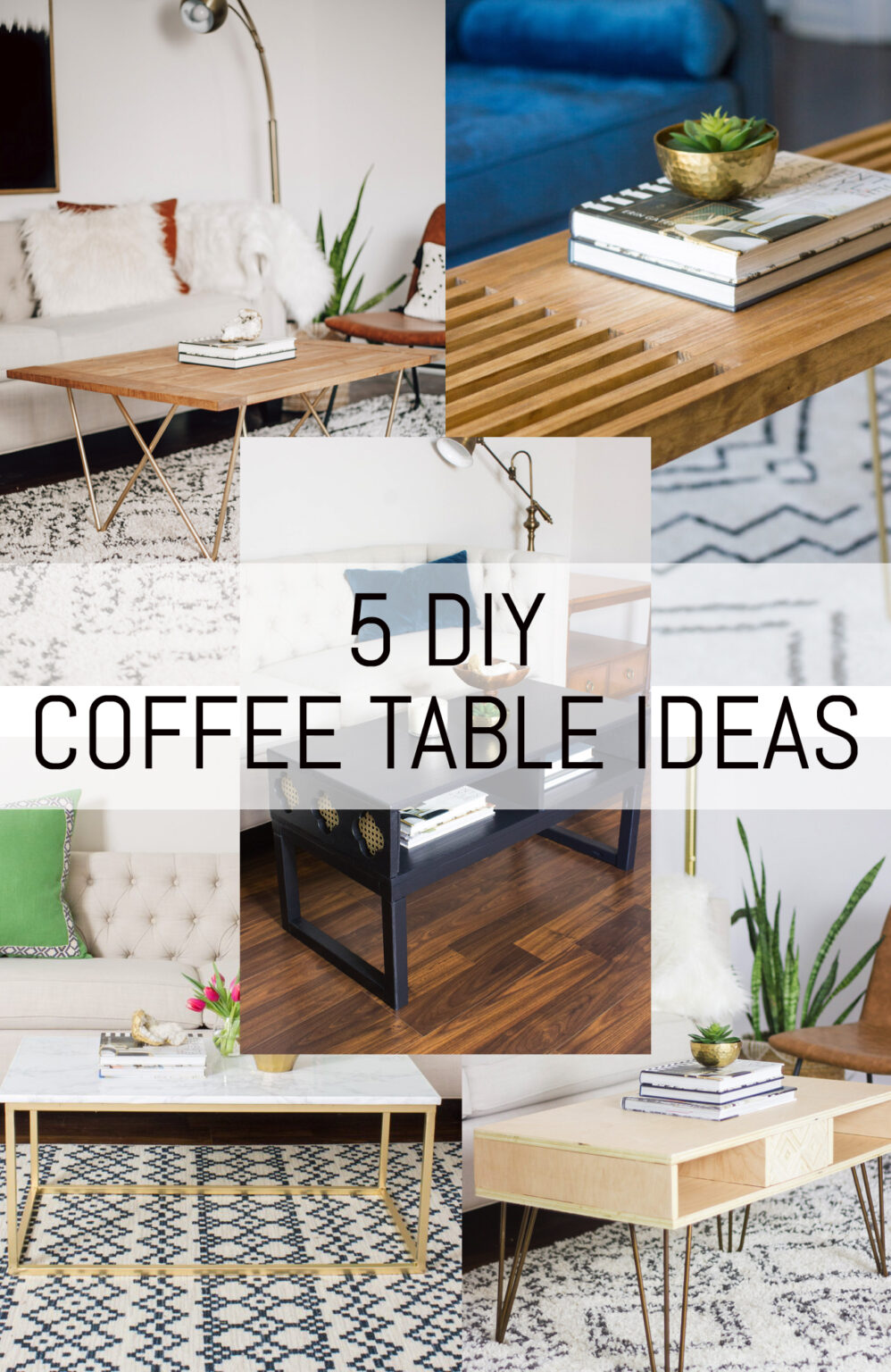 5 DIY Coffee Table Ideas - Erin Spain