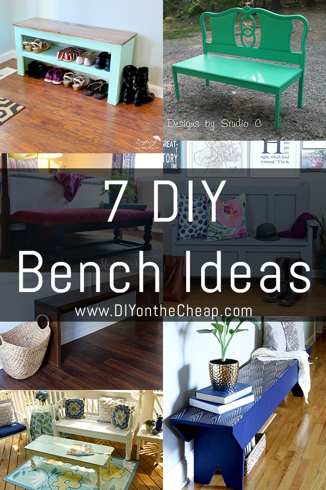 7 DIY Bench Ideas - Erin Spain