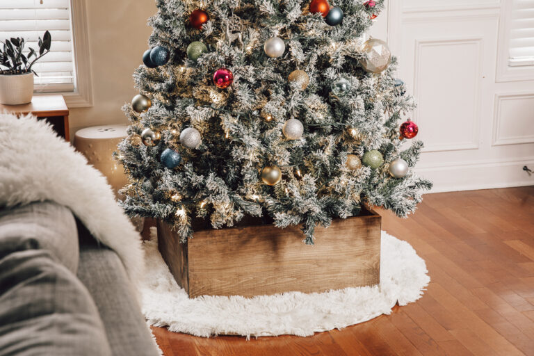 DIY Wooden Christmas Tree Collar - Erin Spain