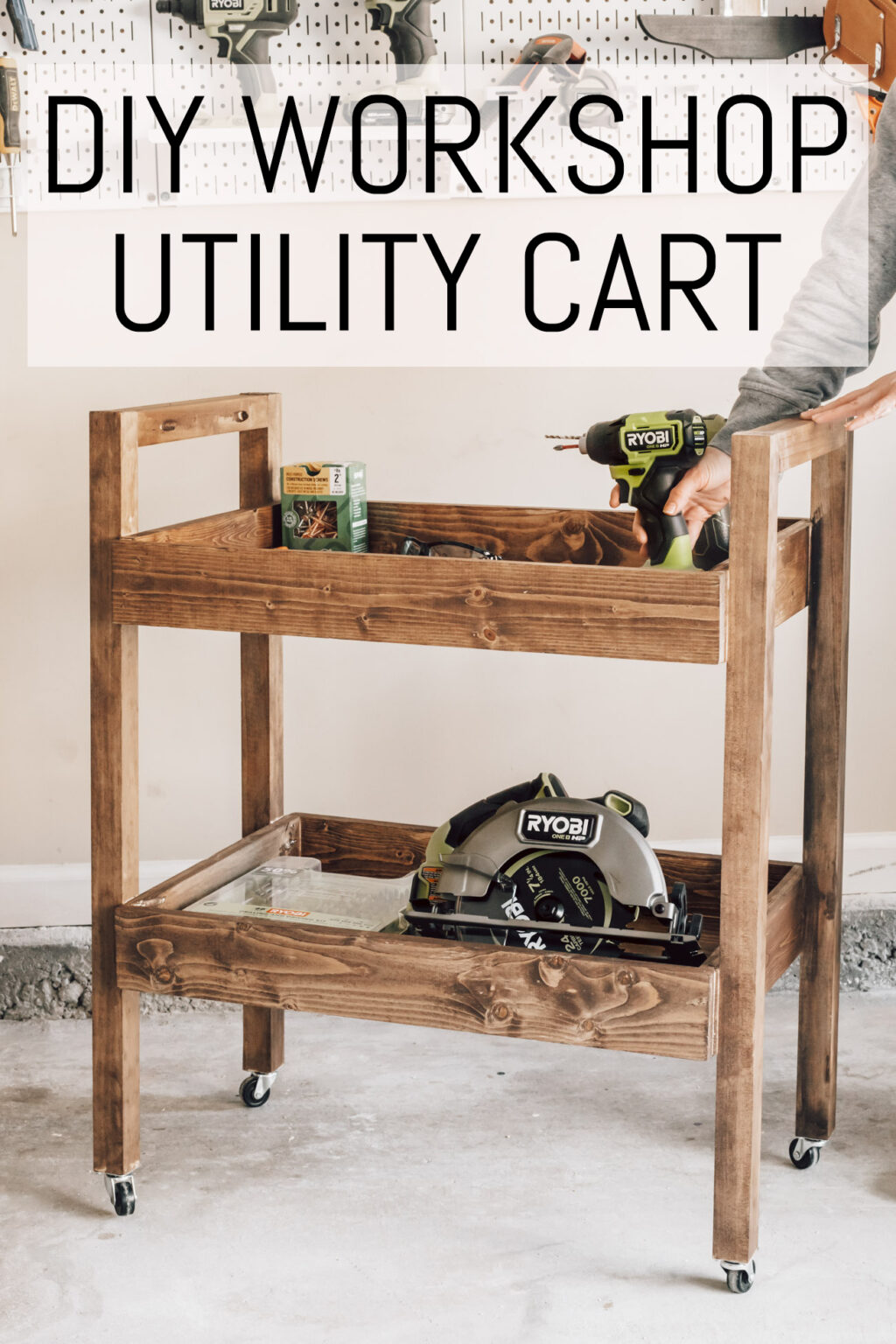 DIY Workshop Utility Cart - Erin Spain