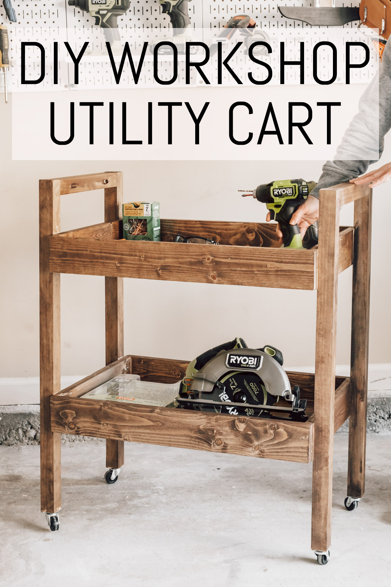 DIY Workshop Utility Cart - Erin Spain