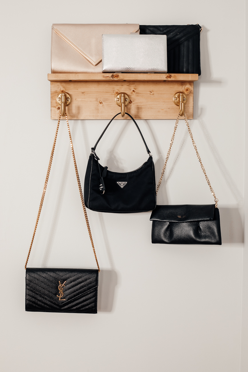 DIY Purse Rack - Erin Spain
