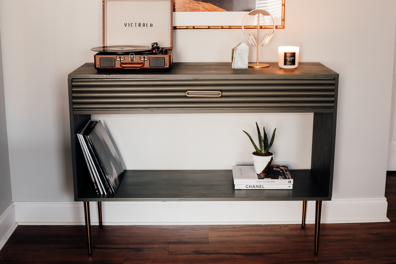DIY Record Player Table - Erin Spain