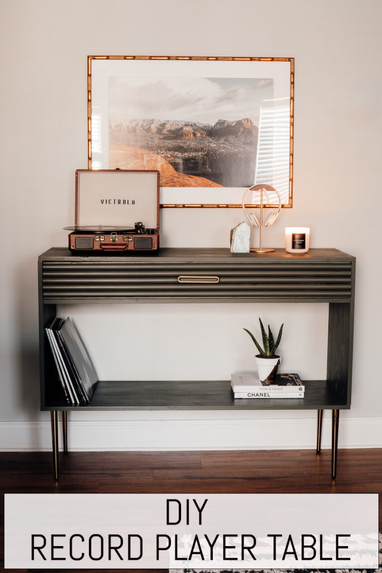 DIY Record Player Table - Erin Spain