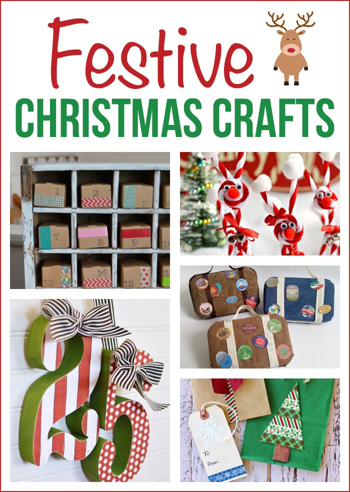 5 Festive Christmas Crafts + M&MJ Link Party {85} - Erin Spain