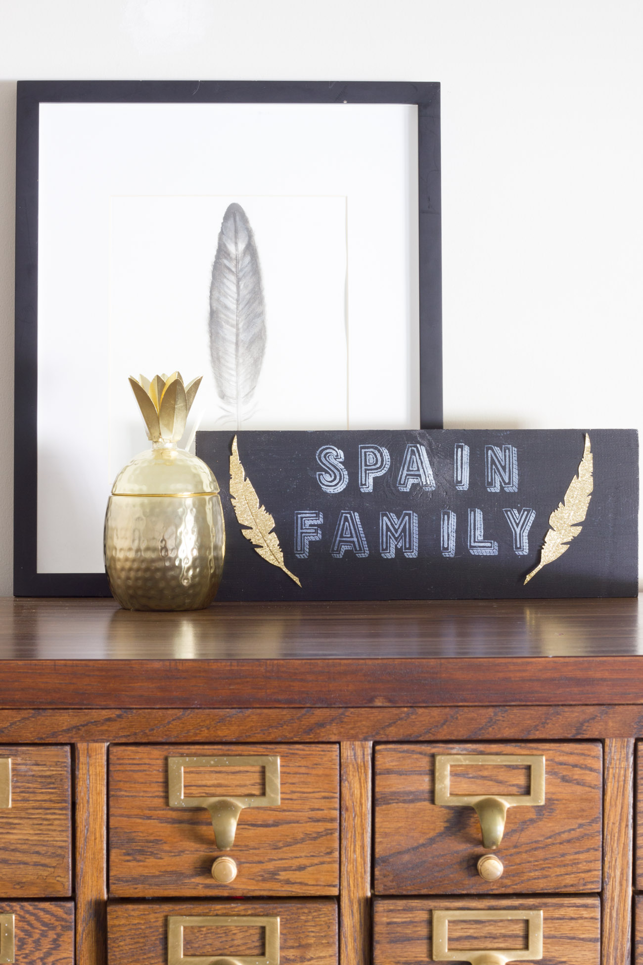 DIY Chalkboard Family Sign - Erin Spain
