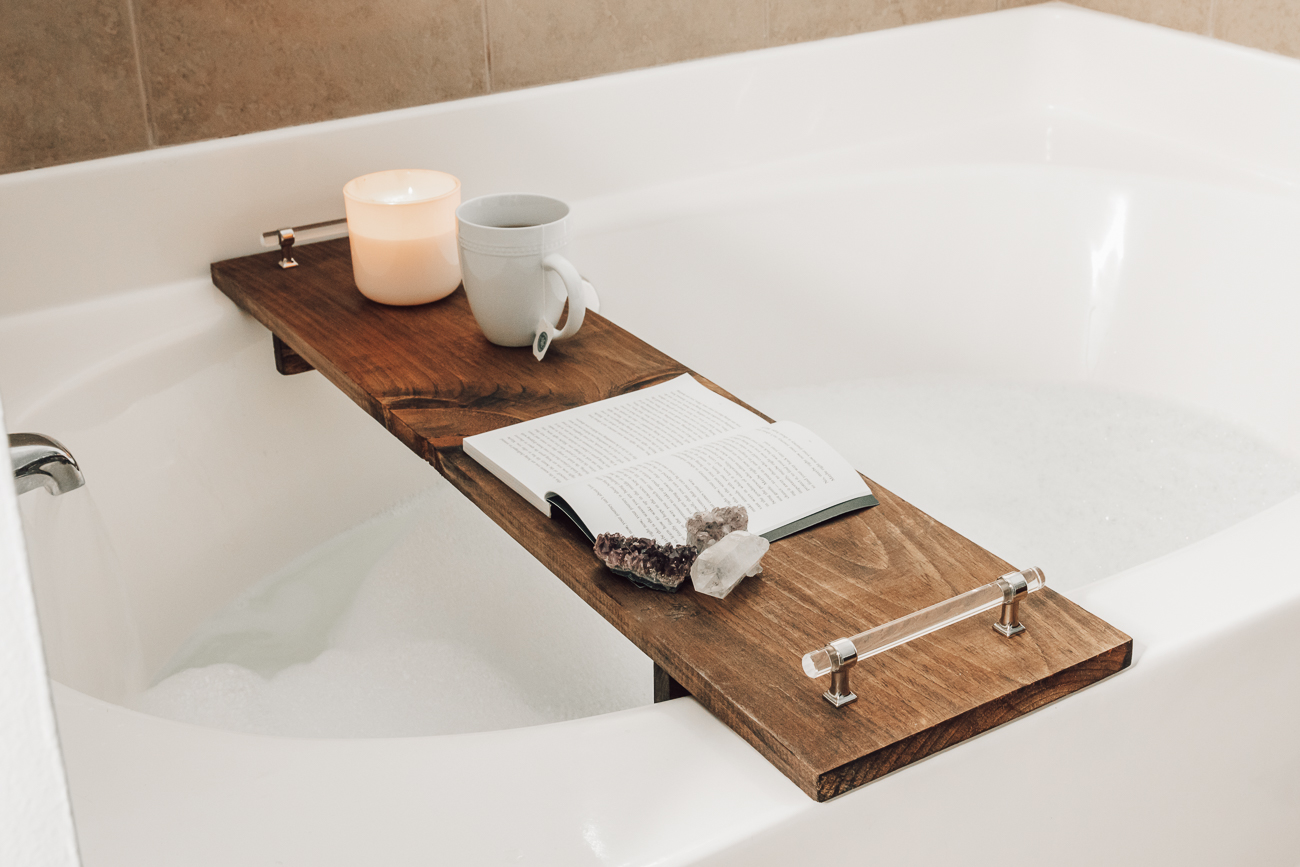 DIY Bathtub Tray - Erin Spain