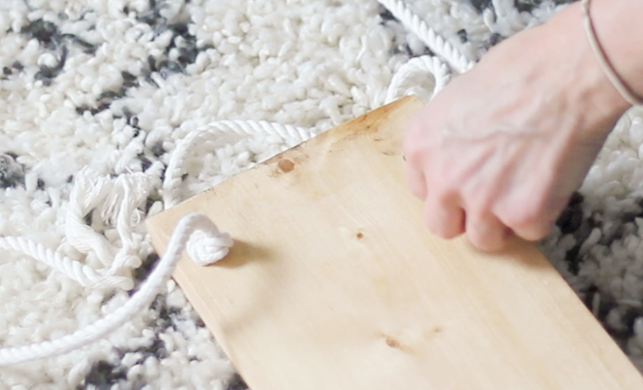 DIY Hanging Rope Wall Shelves (& How to Hang Them Level) - Erin Spain