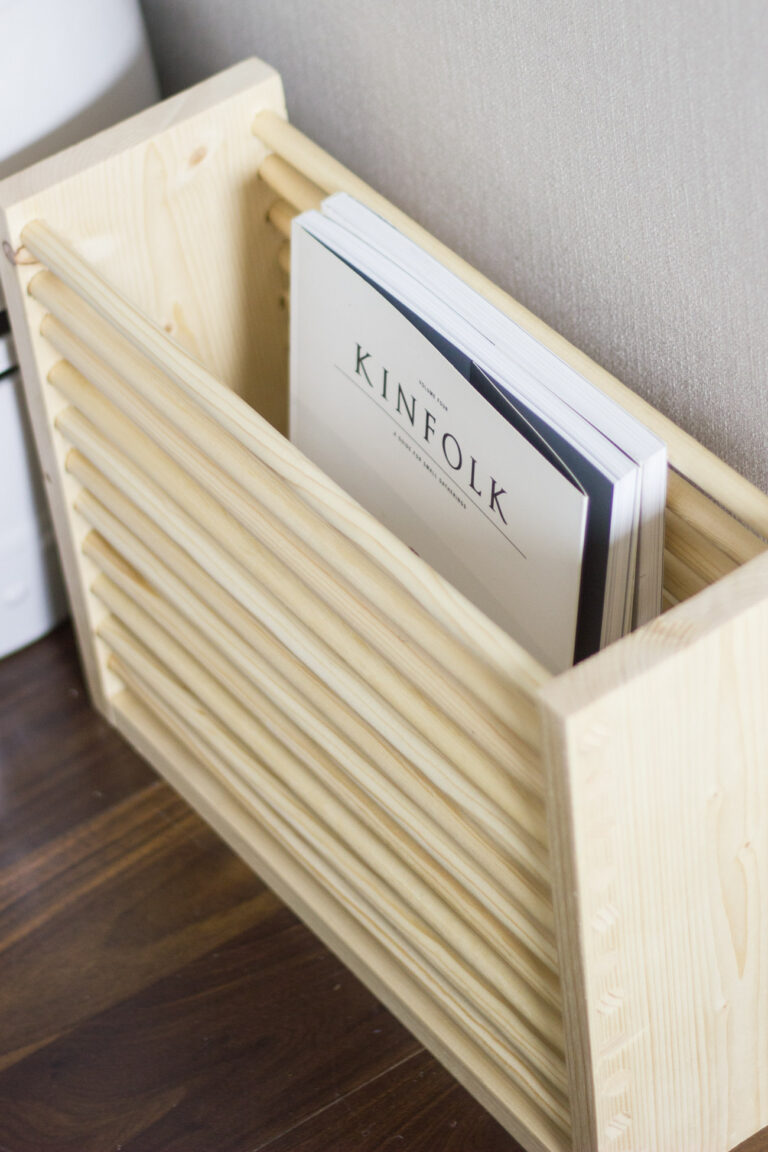 How to Make a DIY Magazine Holder - Erin Spain