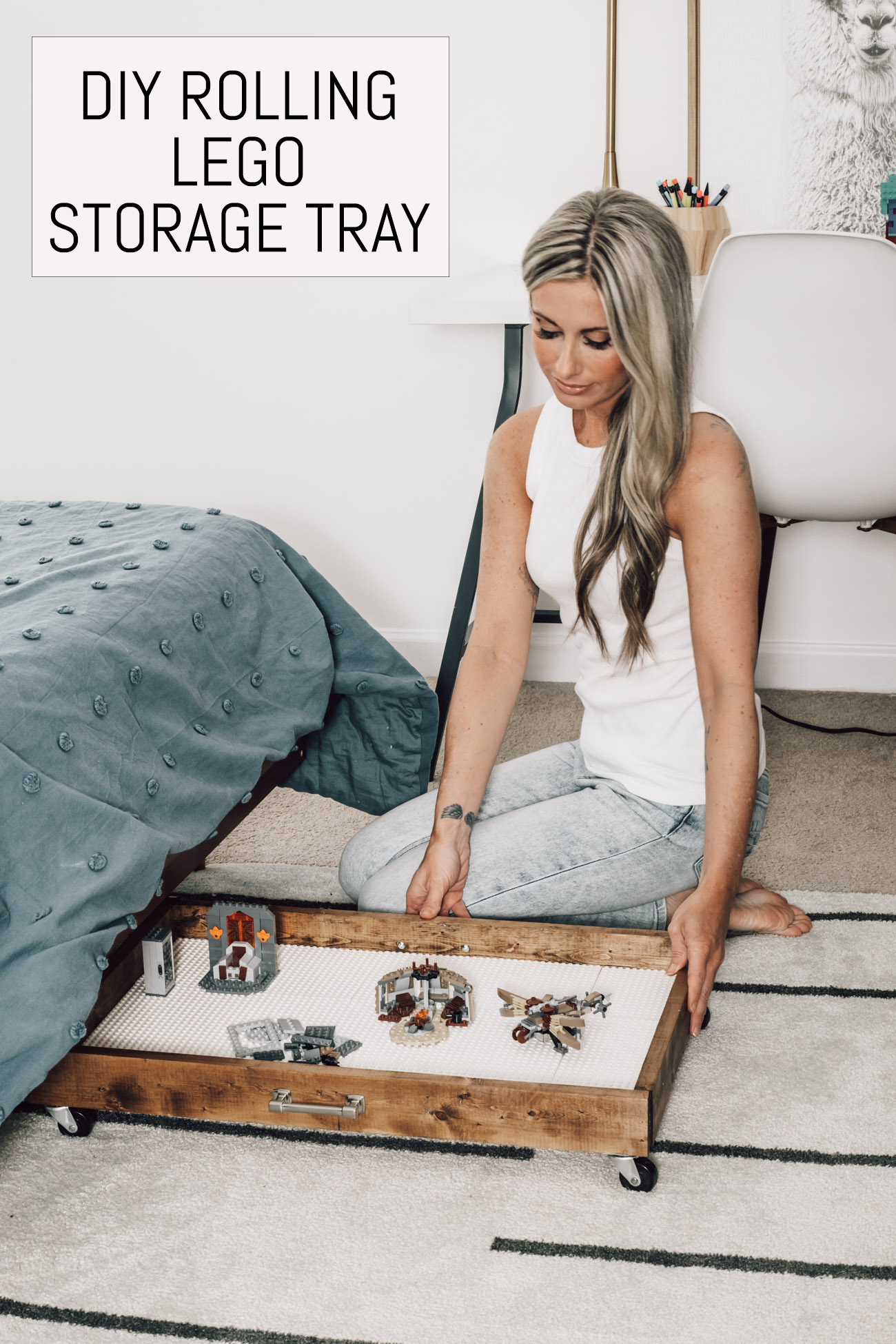 DIY Rolling LEGO Storage Tray - Erin Spain