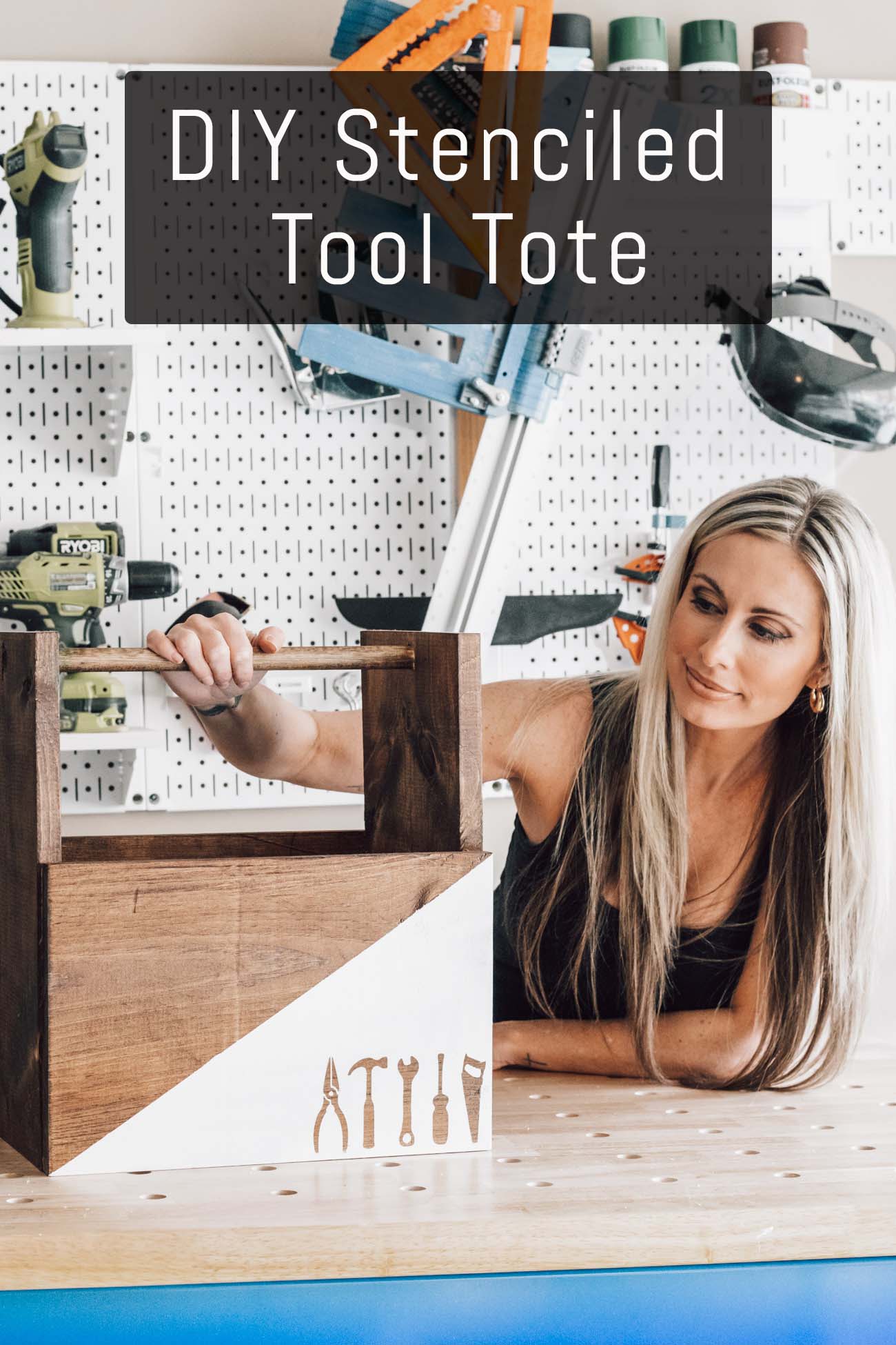 Stenciled Tool Tote - Erin Spain