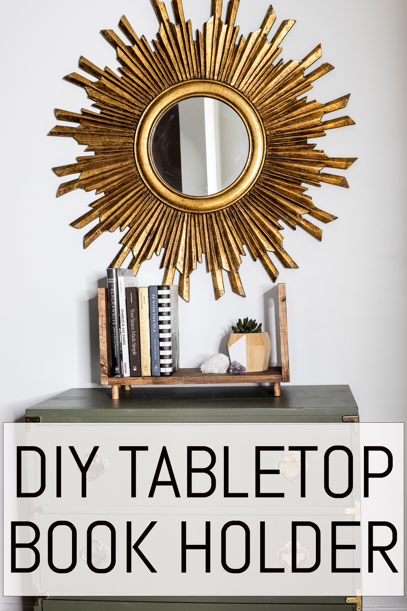 DIY Tabletop Book Holder - Erin Spain