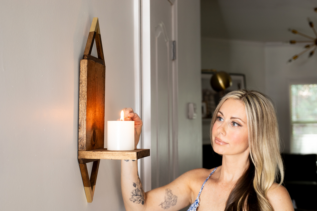 DIY Wall Sconce - Erin Spain