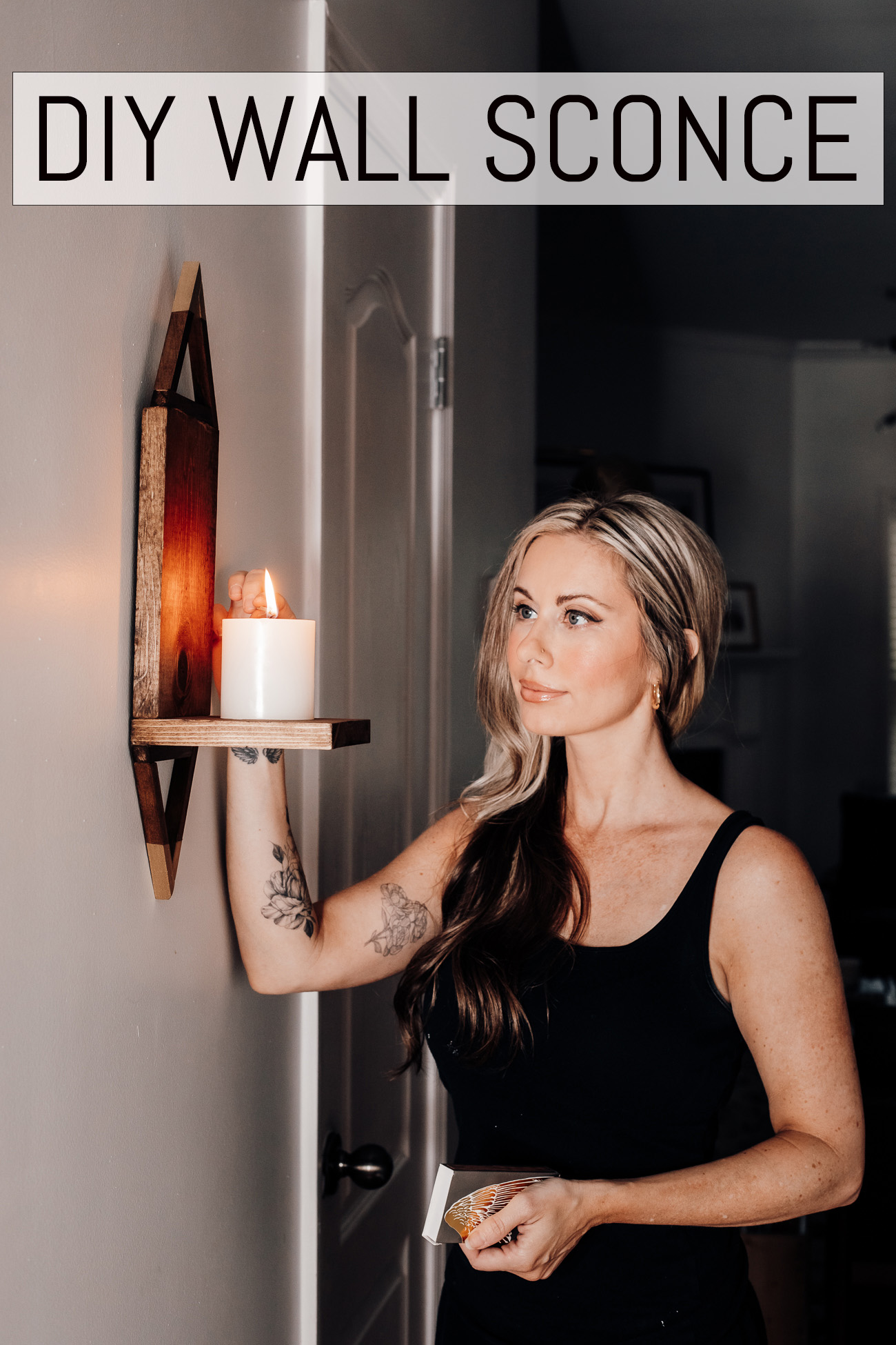 DIY Wall Sconce - Erin Spain