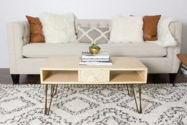 DIY Plywood Coffee Table - Erin Spain