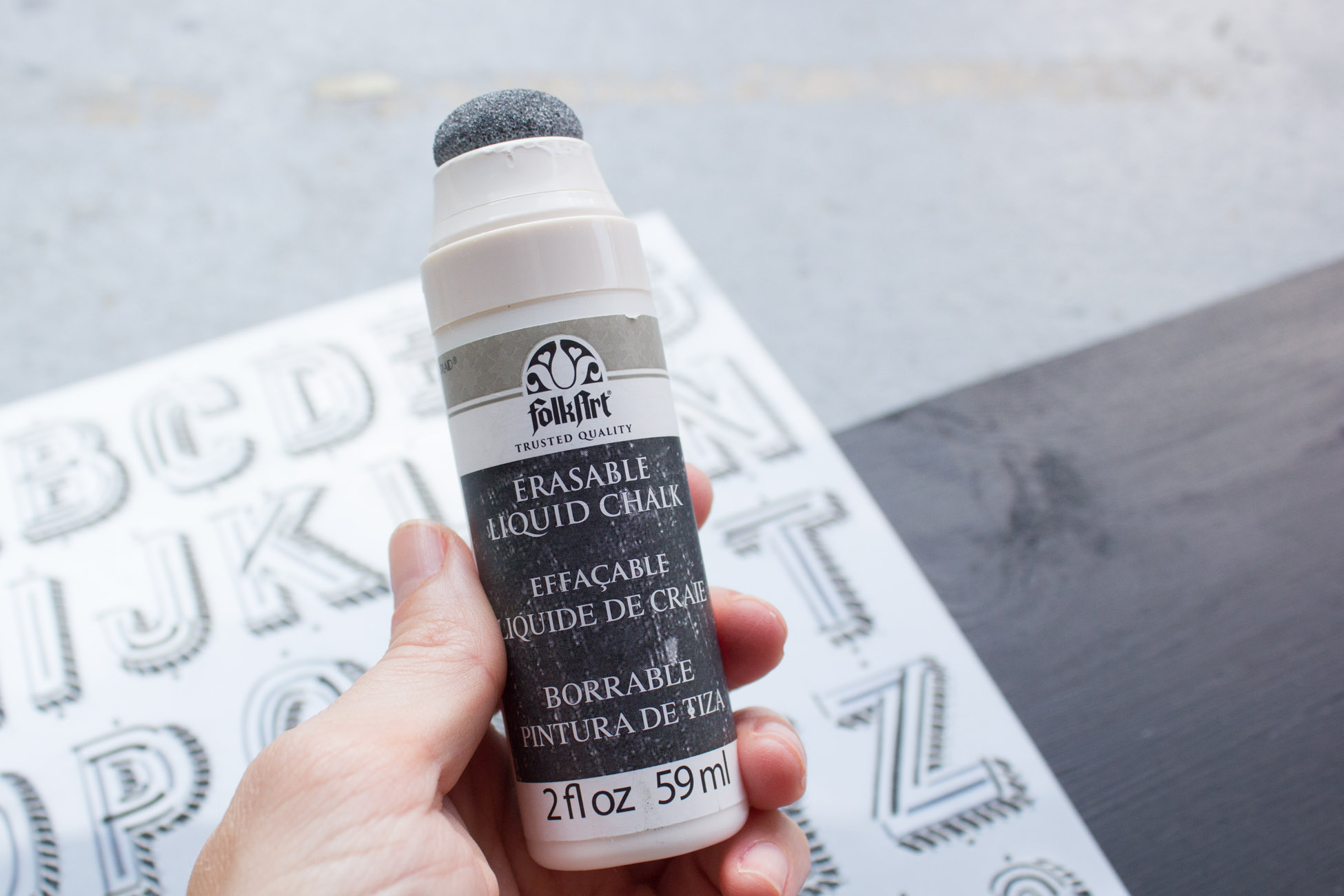 DIY Chalkboard Family Sign - Erin Spain