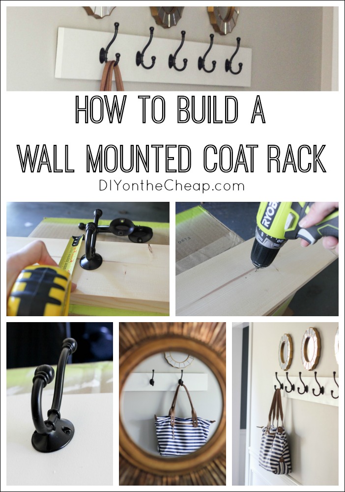 How to Build a Wall Mounted Coat Rack - Erin Spain
