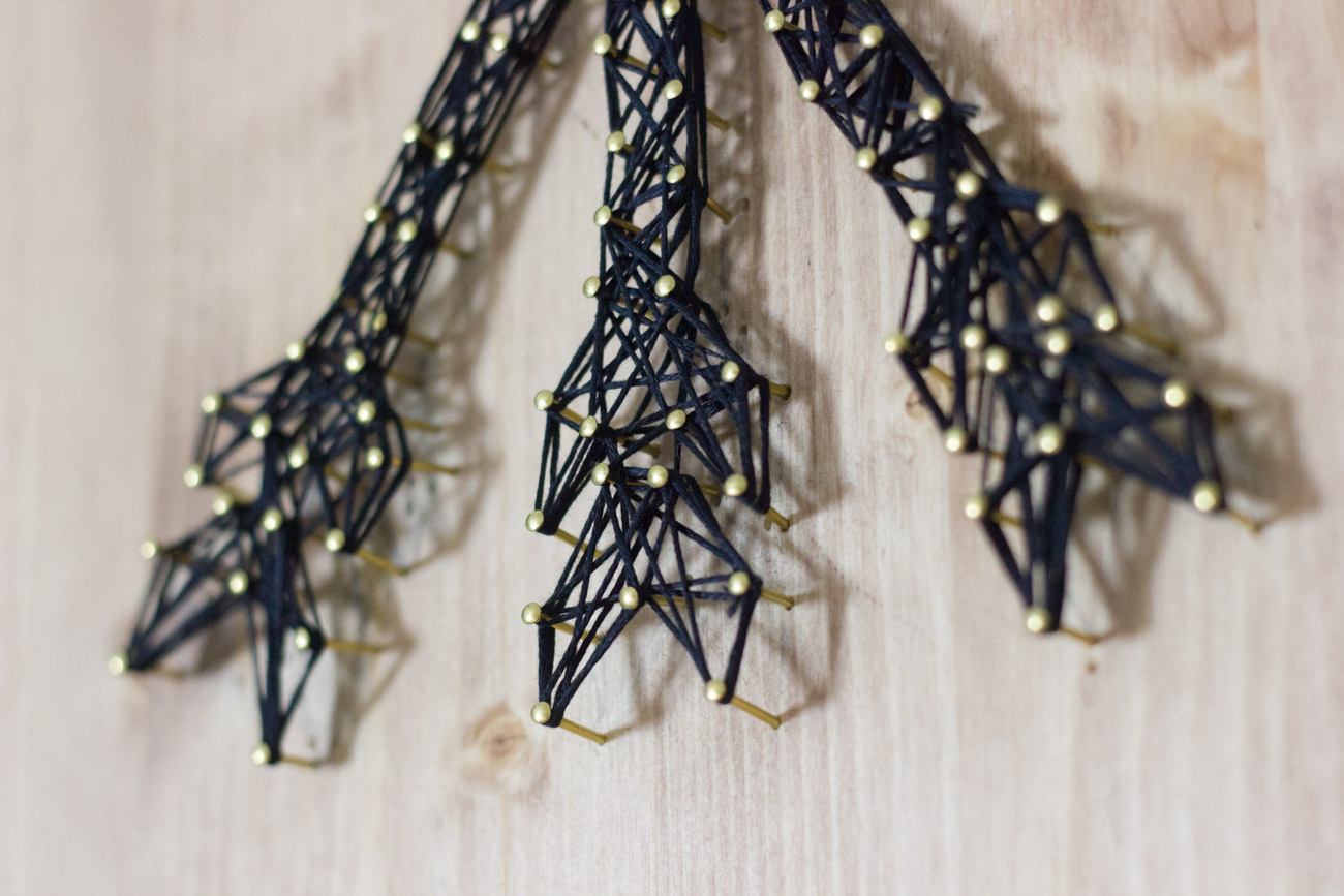 How to Make String Art {DIY Arrow Art} - Erin Spain