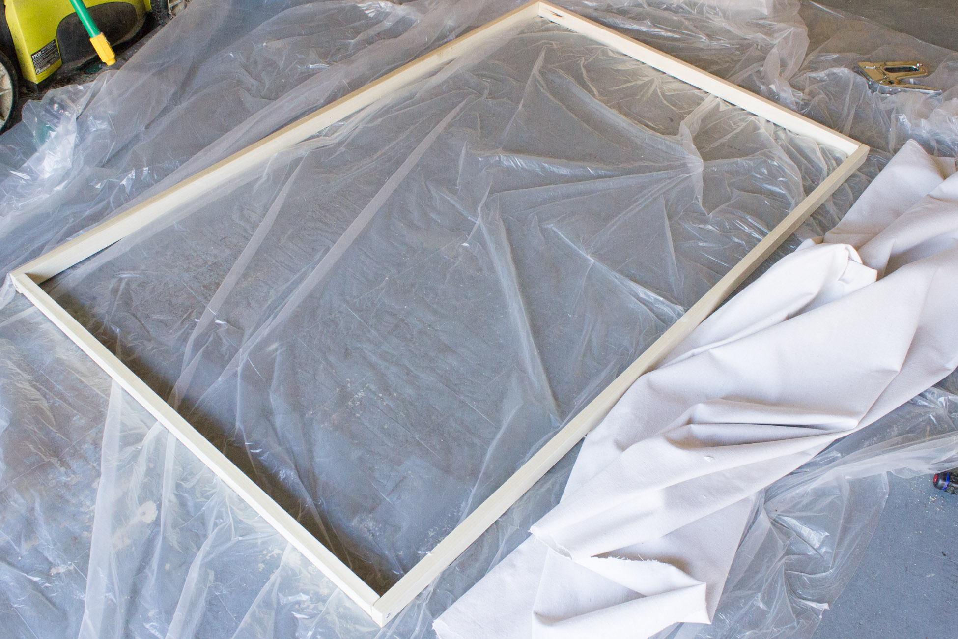 Large-Scale Abstract Art on a DIY Drop Cloth Canvas - Erin Spain