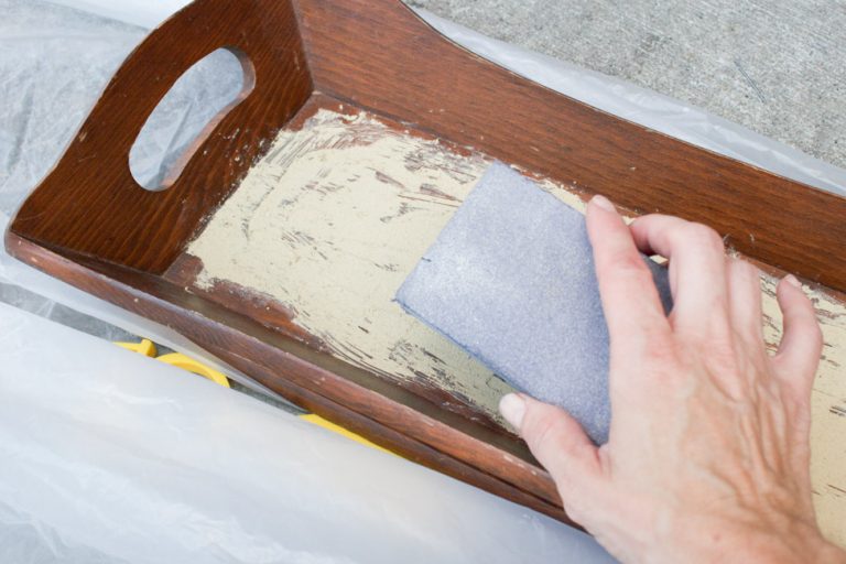 Mod Podge Thrift Store Tray Makeover - Erin Spain