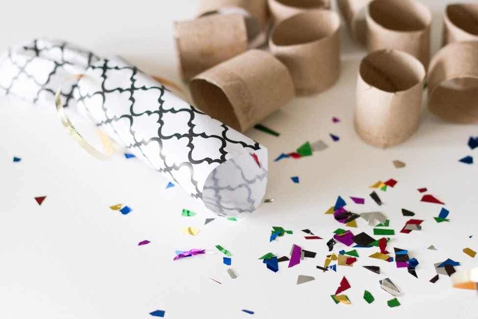 DIY Confetti Poppers for New Year's Eve - Erin Spain