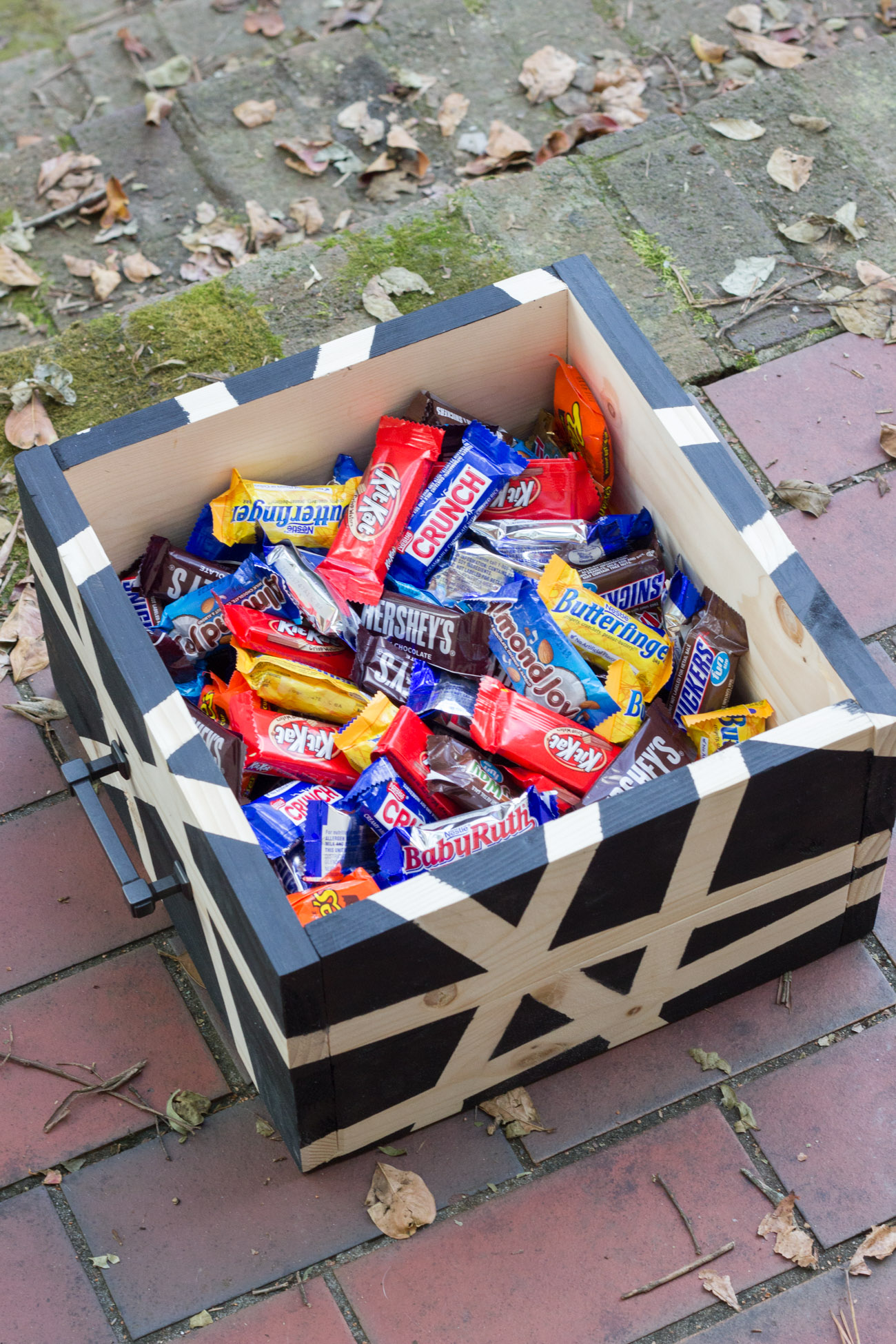 DIY Wooden Halloween Candy Bin - Erin Spain
