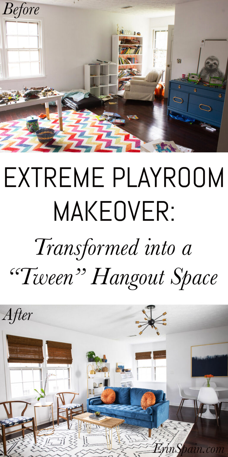 Extreme Playroom Makeover: Transformed into a "Tween" Hangout! - Erin Spain