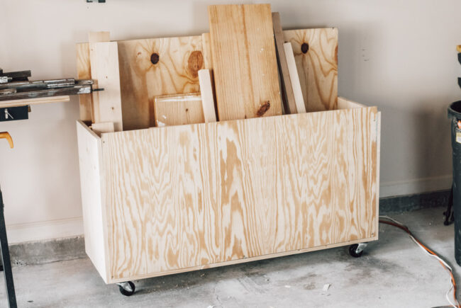 DIY Scrap Wood Storage Cart - Erin Spain