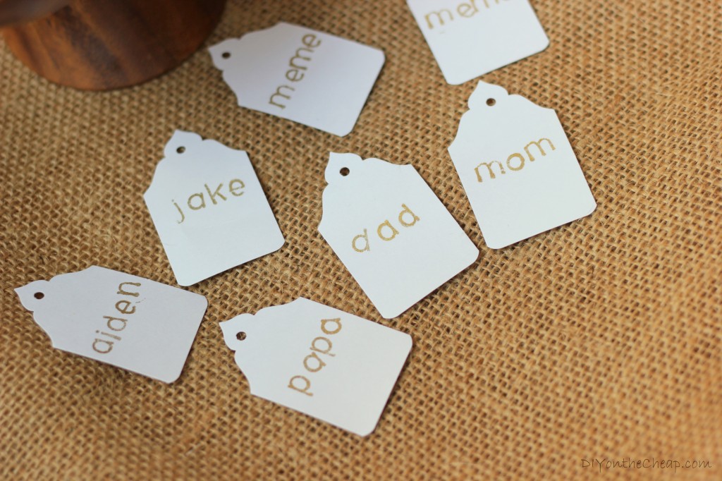 DIY Holiday Gift Tags - Erin Spain