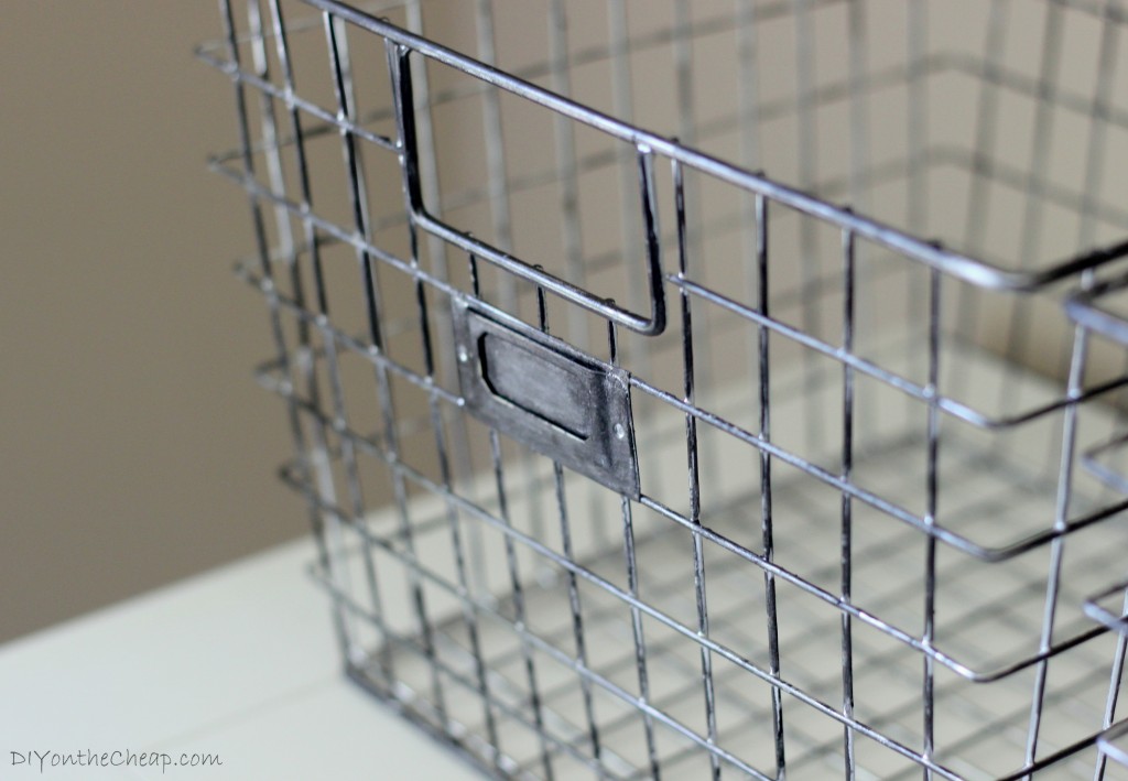 New Locker Baskets Turned Vintage Industrial: How To Make Metal Look ...